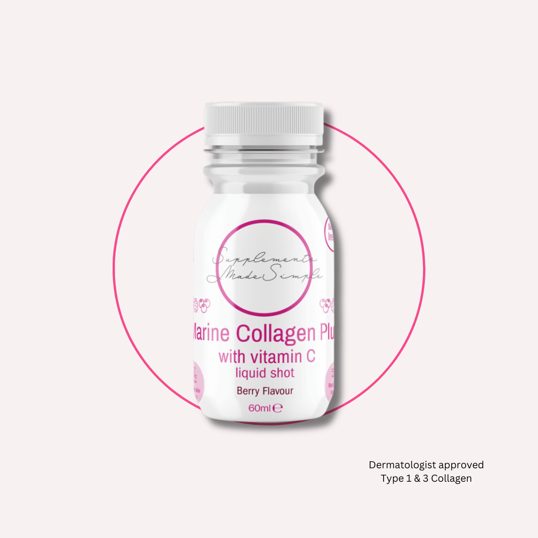 Marine Collagen PLUS with Vitamin C Liquid Shot - Berry - 30 Shots - 5