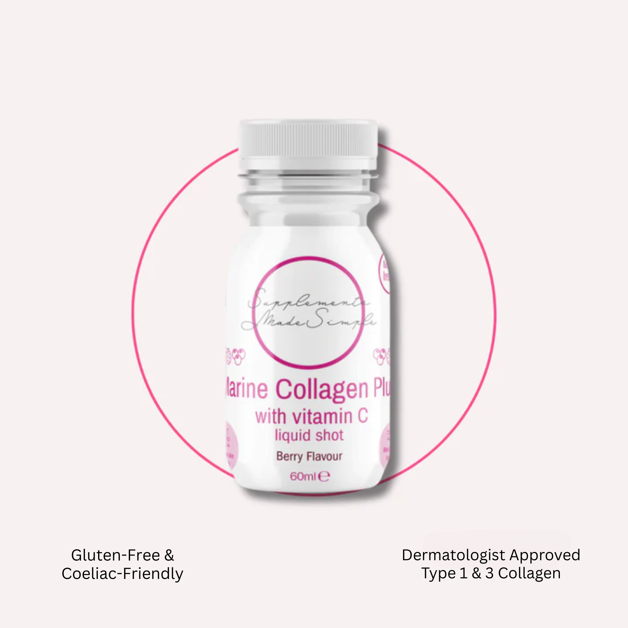 Berry Marine Collagen PLUS Liquid Shots (5g Collagen)