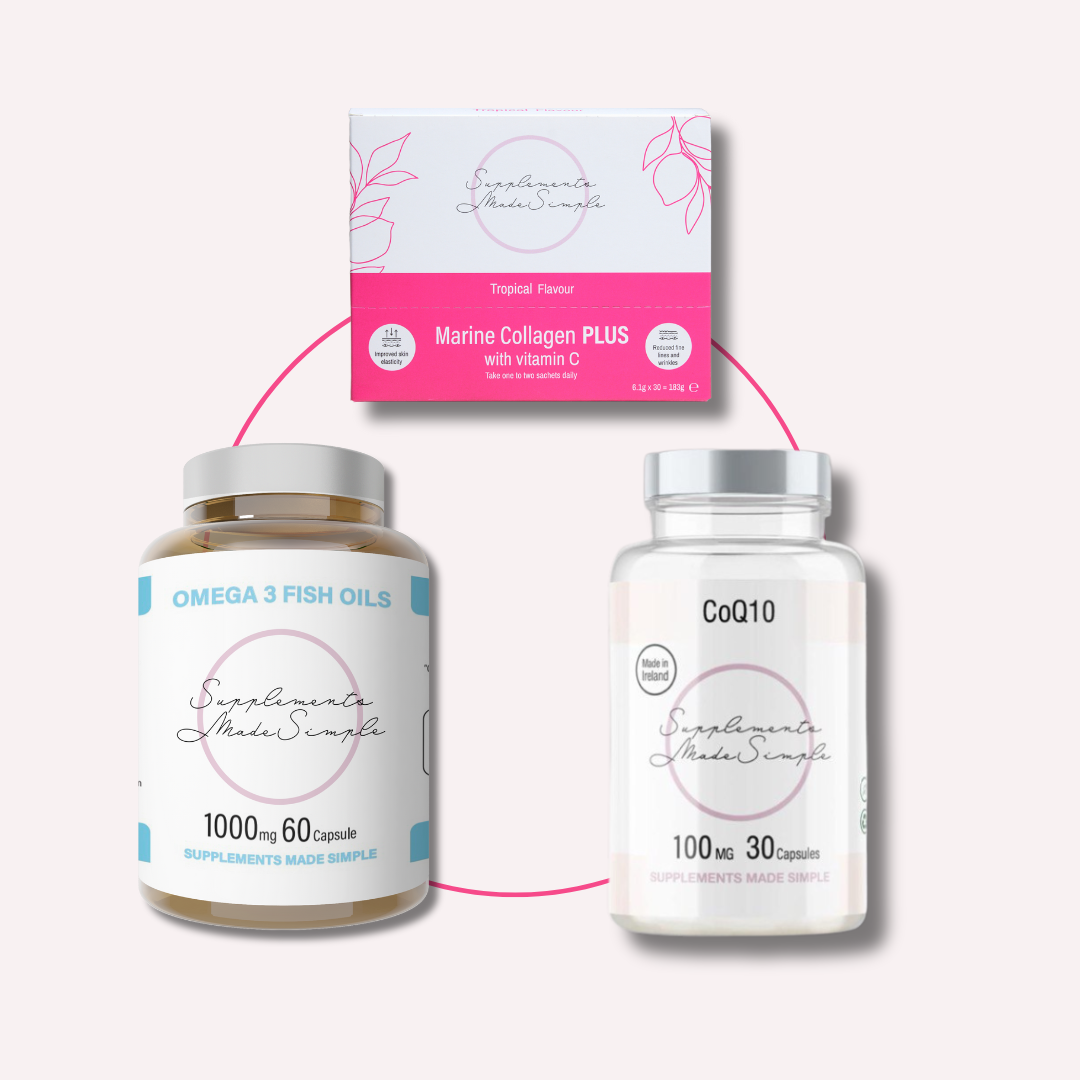 Collagen plus, Omega & CoQ10 glow offer | Supplements Made Simple